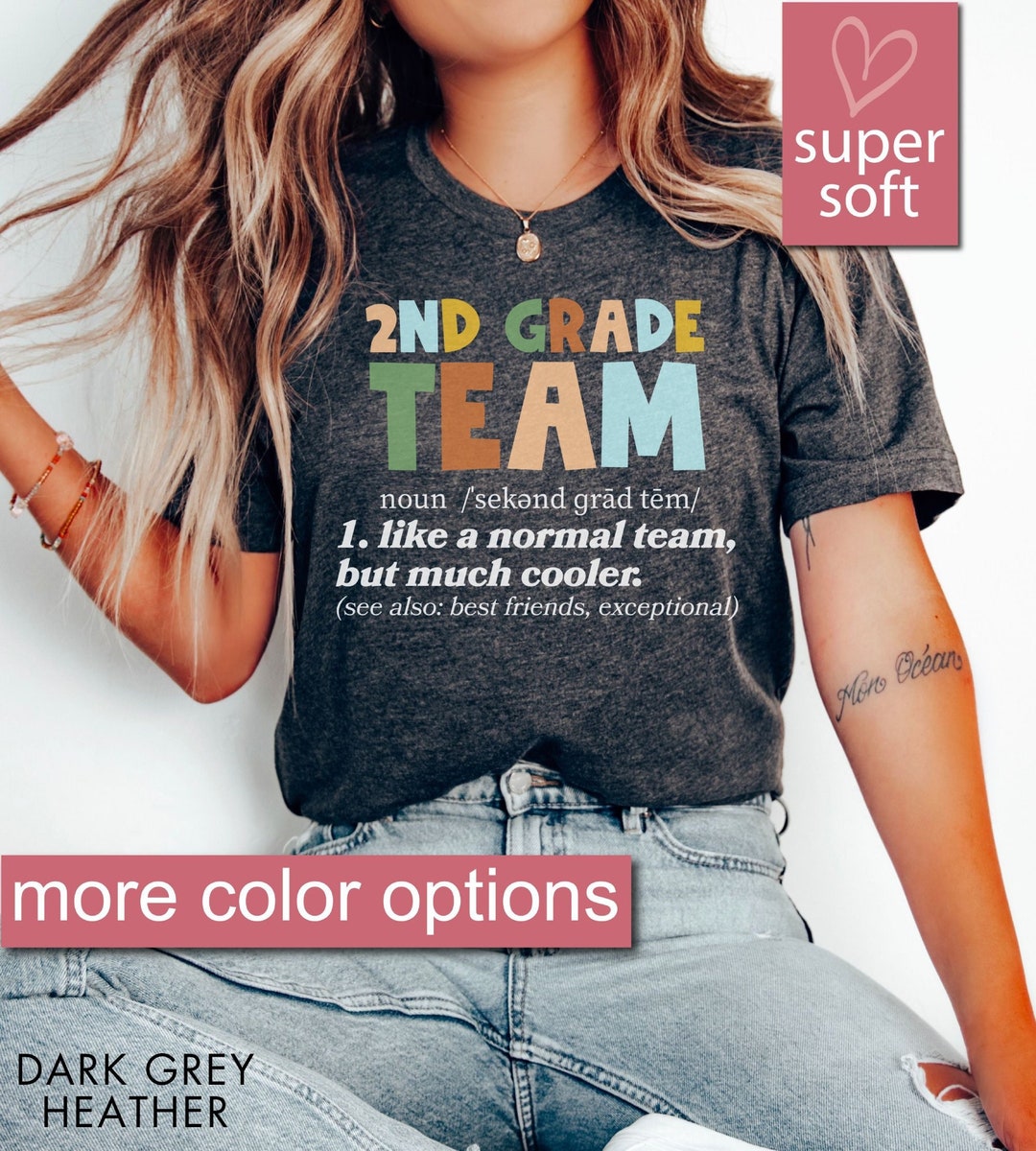 Second Grade Teacher Shirt, 2nd Grade Teacher T-shirt, Cute Second ...