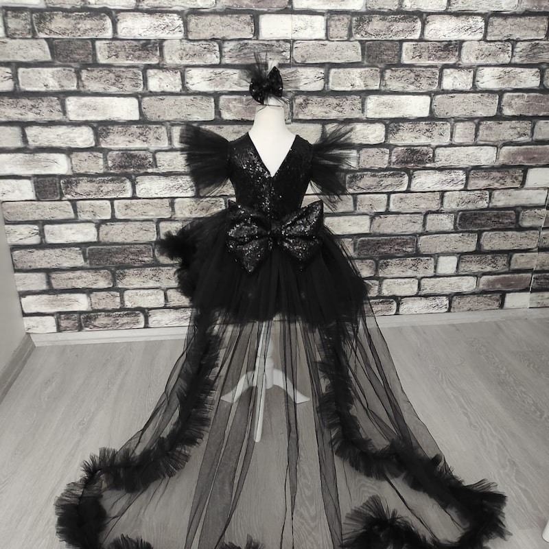 Gothic Black Puffy Dress - Etsy