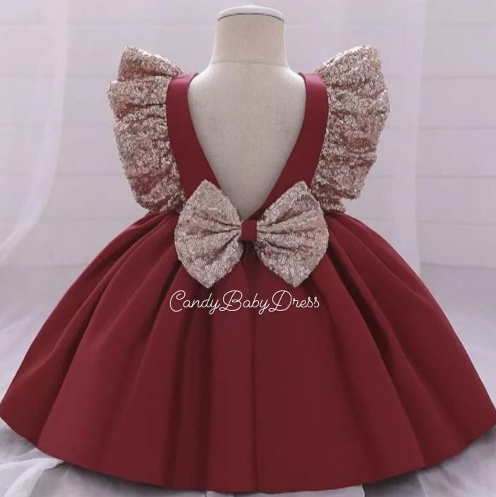 Luxury Sequin Tulle Baby Party Dress, Flower Birthday Outfit - Etsy