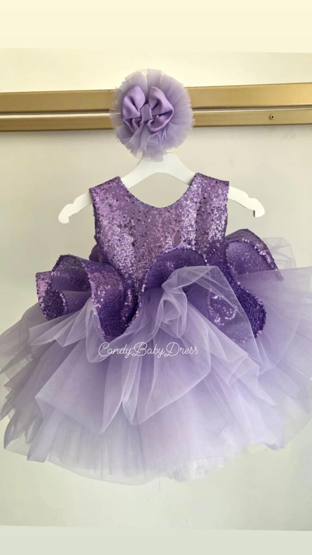 Lilac Flower Girl Dress Baby Dress Girl Dress Girl Clothing Wedding ...