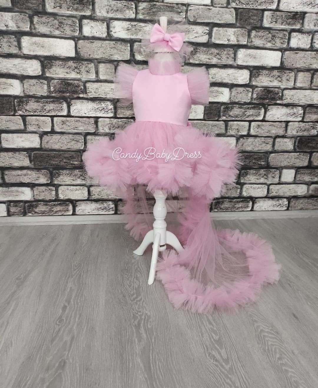 Pink Tulle Little Princess Gown, Birthday Dress - Etsy