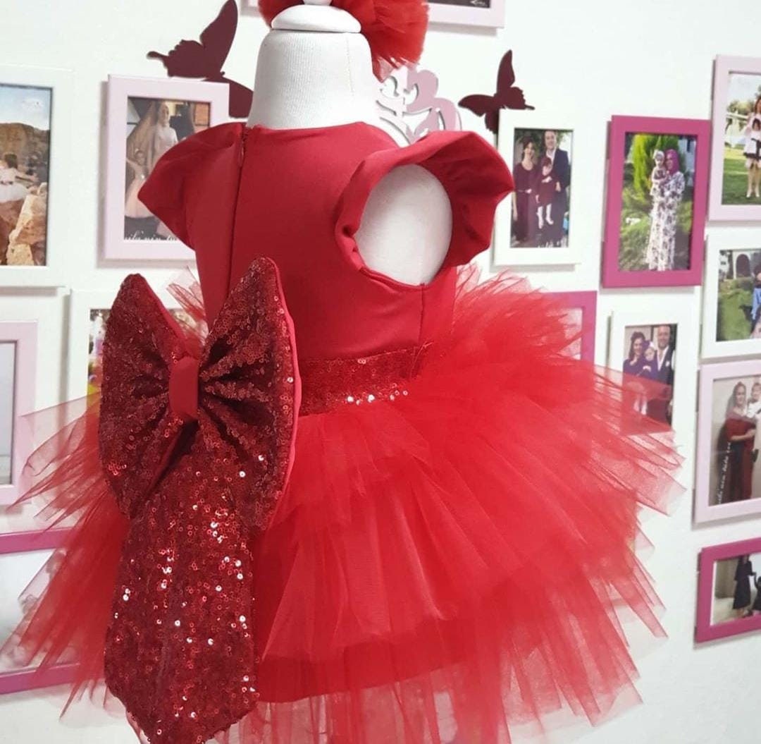 Red Babygirl Party Clothes Customise Girl Wear Baby Birthday - Etsy