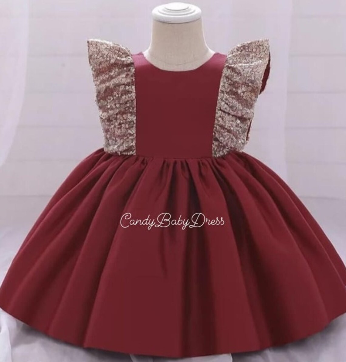 Luxury Sequin Tulle Baby Party Dress, Flower Birthday Outfit - Etsy
