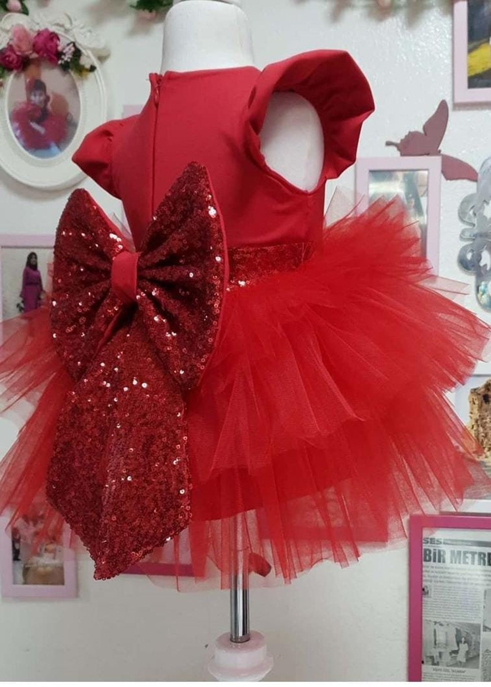 Red Babygirl Party Clothes Customise Girl Wear Baby Birthday - Etsy