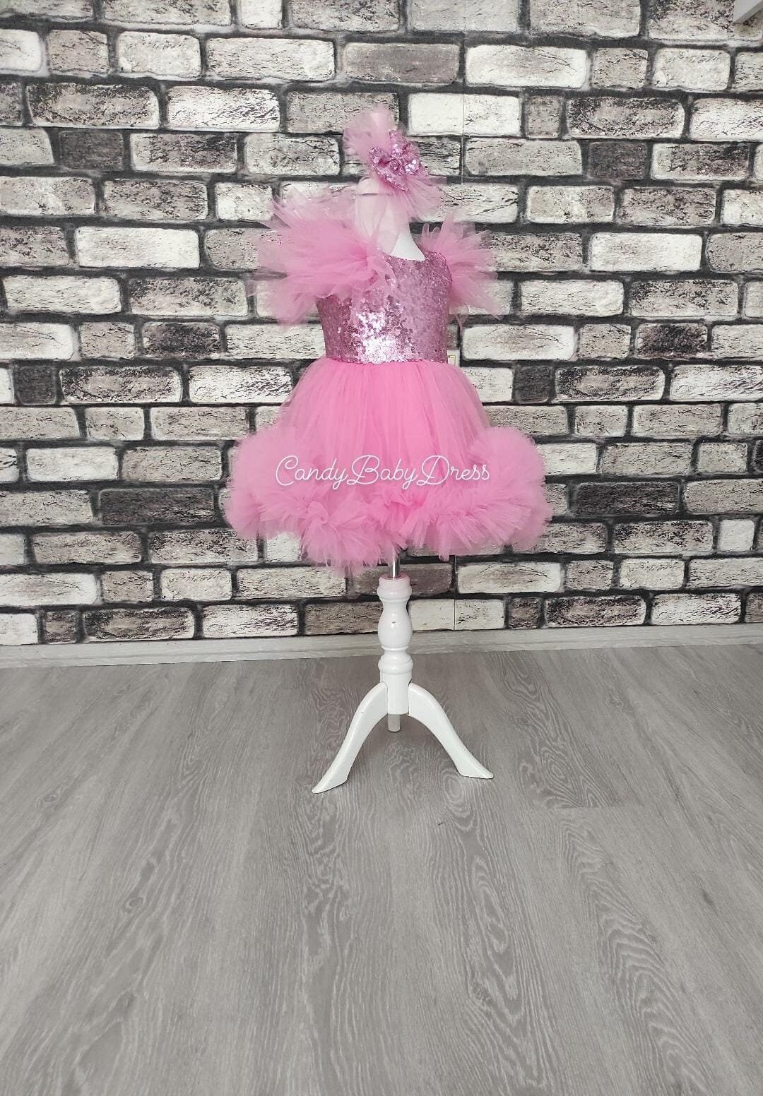 Pink Girls Princess Dress , Baby Girl Toddler Costume , Baby Pink ...