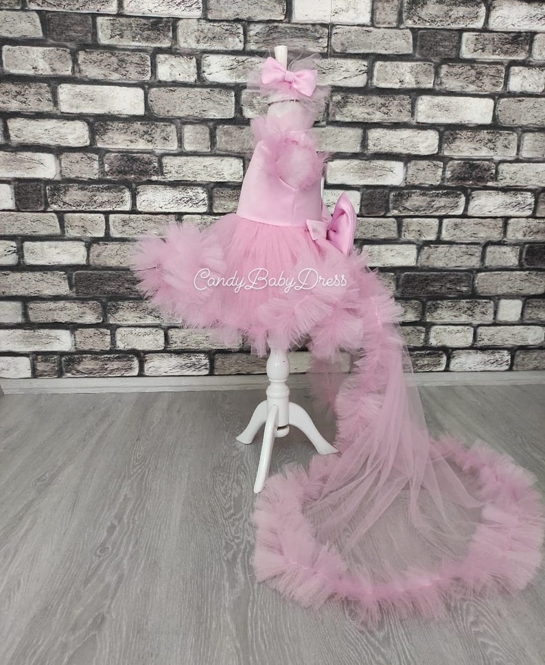 Pink Tulle Little Princess Gown, Birthday Dress - Etsy
