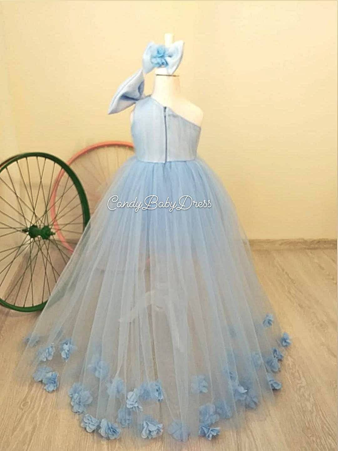 Baby Blue Girls Dress Baby Blue Baby Dress Luxury Belle | Etsy