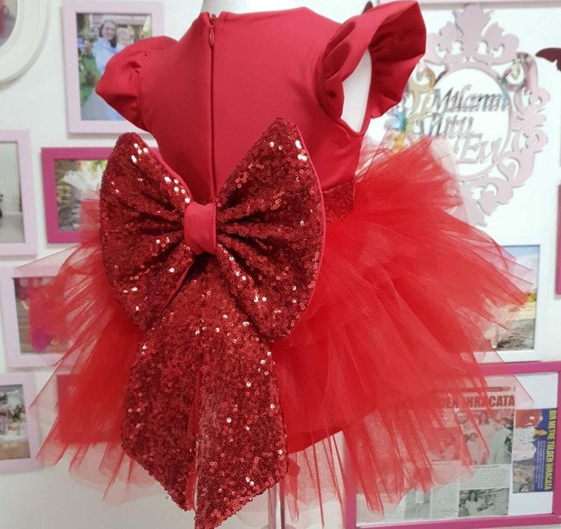 Red Babygirl Party Clothes Customise Girl Wear Baby Birthday | Etsy