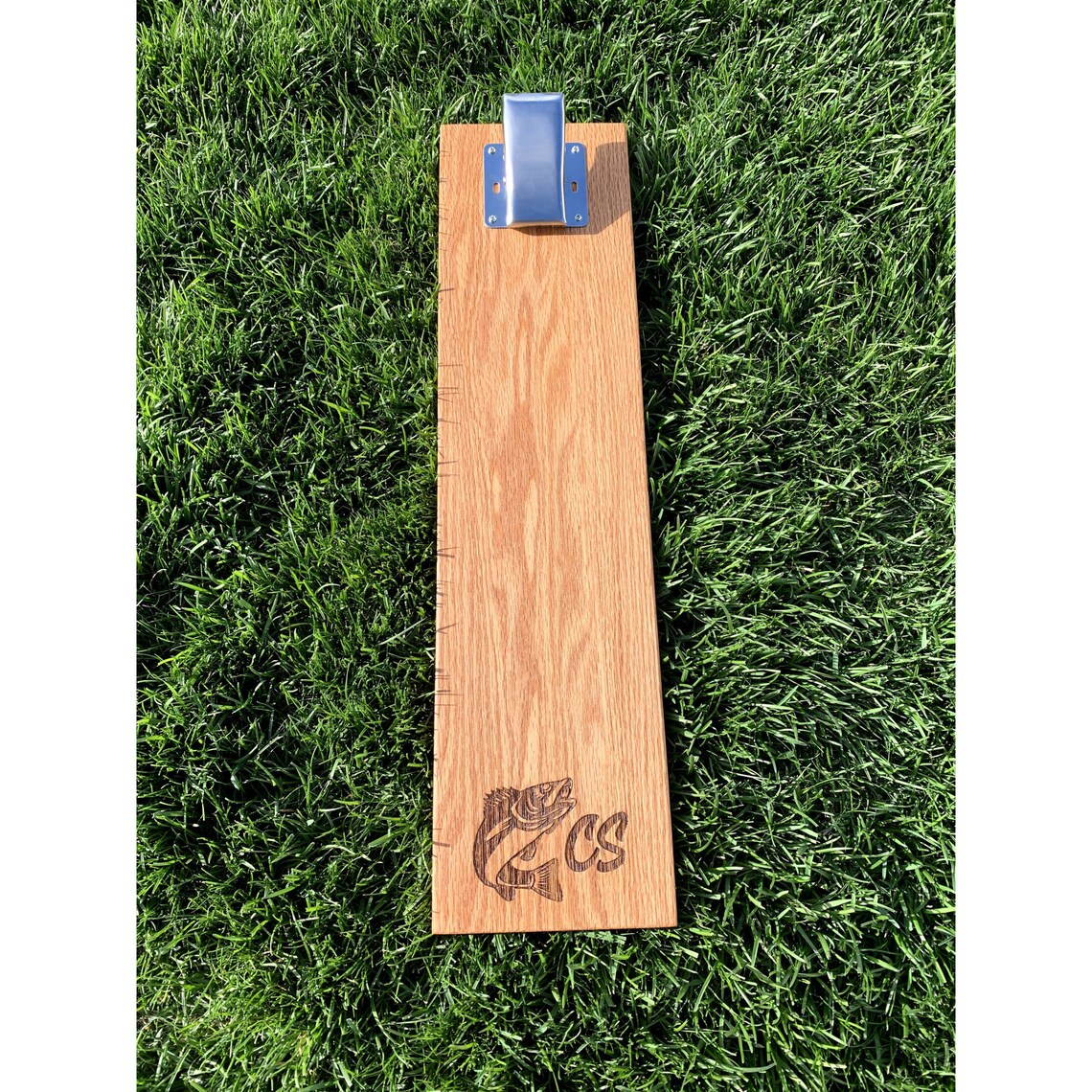 Personalized Fish Filleting Board With Clamp Fishing Gift Red Oak ...