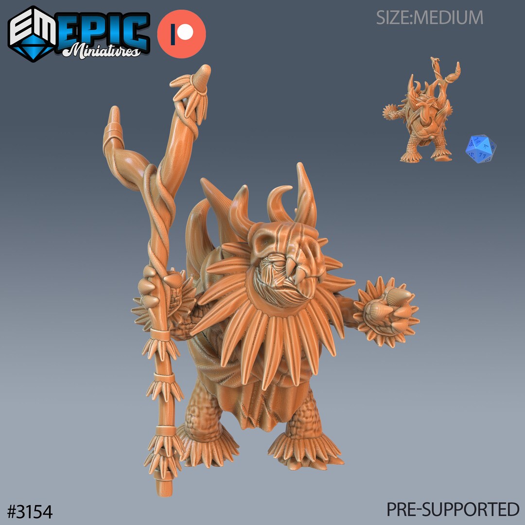 75 3154 Turtle Folk Tribe Shaman medium D&D Pathfinder Resin Miniature ...