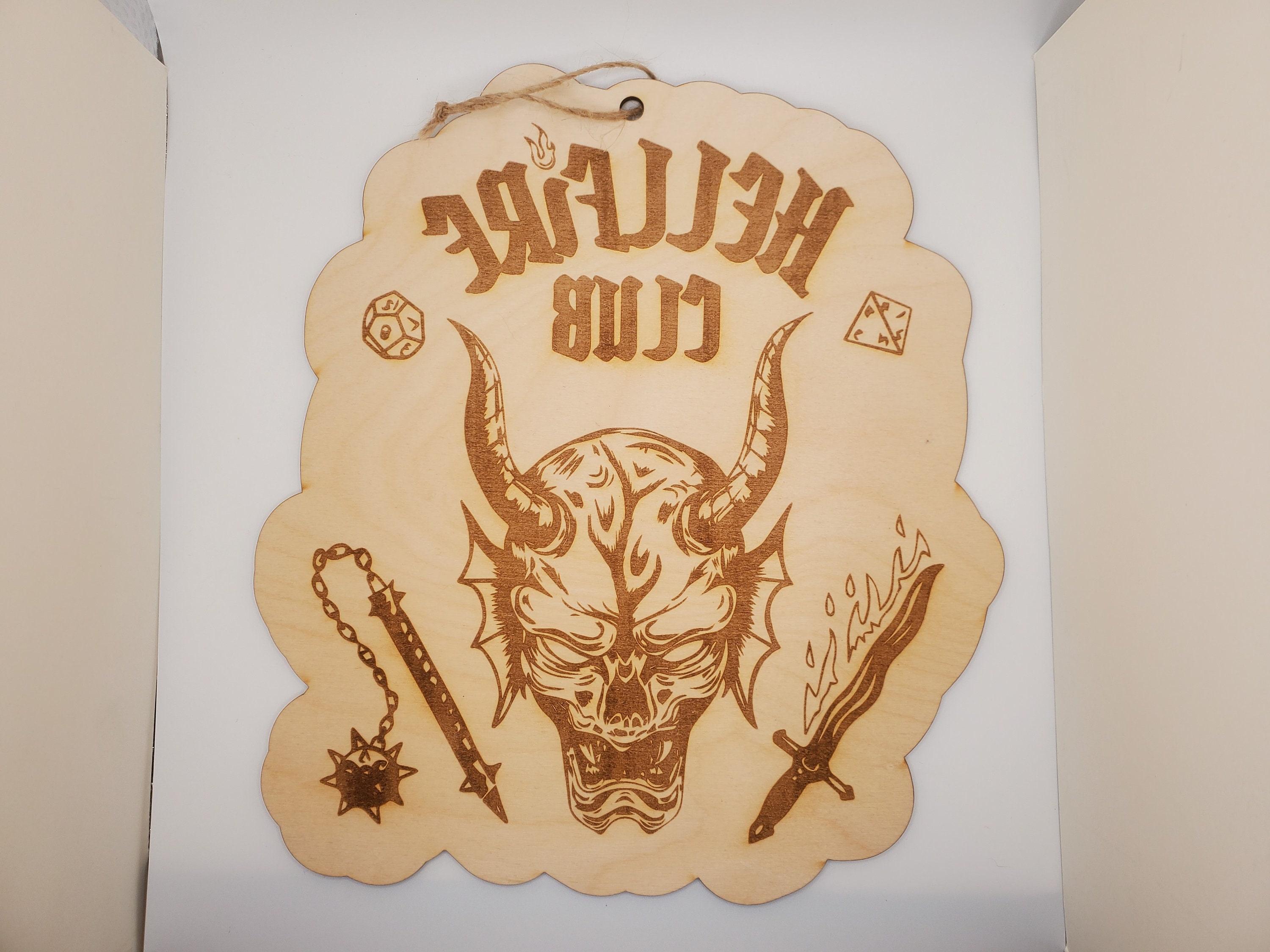 Stranger Things Hell Devil Wood Sign - Etsy