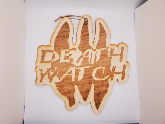 Star Wars Mandalorian Death Watch Wood Sign - Etsy