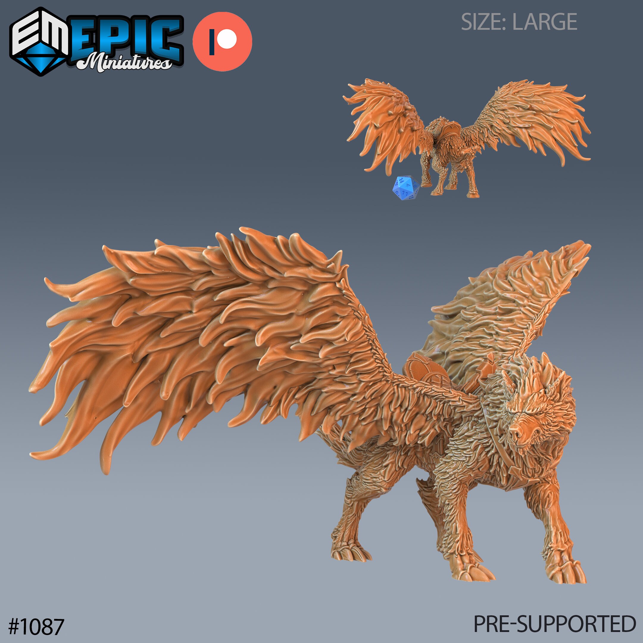 Gold Winged Wolf