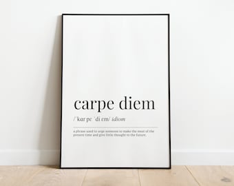 Carpe Diem Art | Etsy