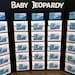 Blue Baby Jeopardy Game L Printable Baby Jeopardy Board L - Etsy
