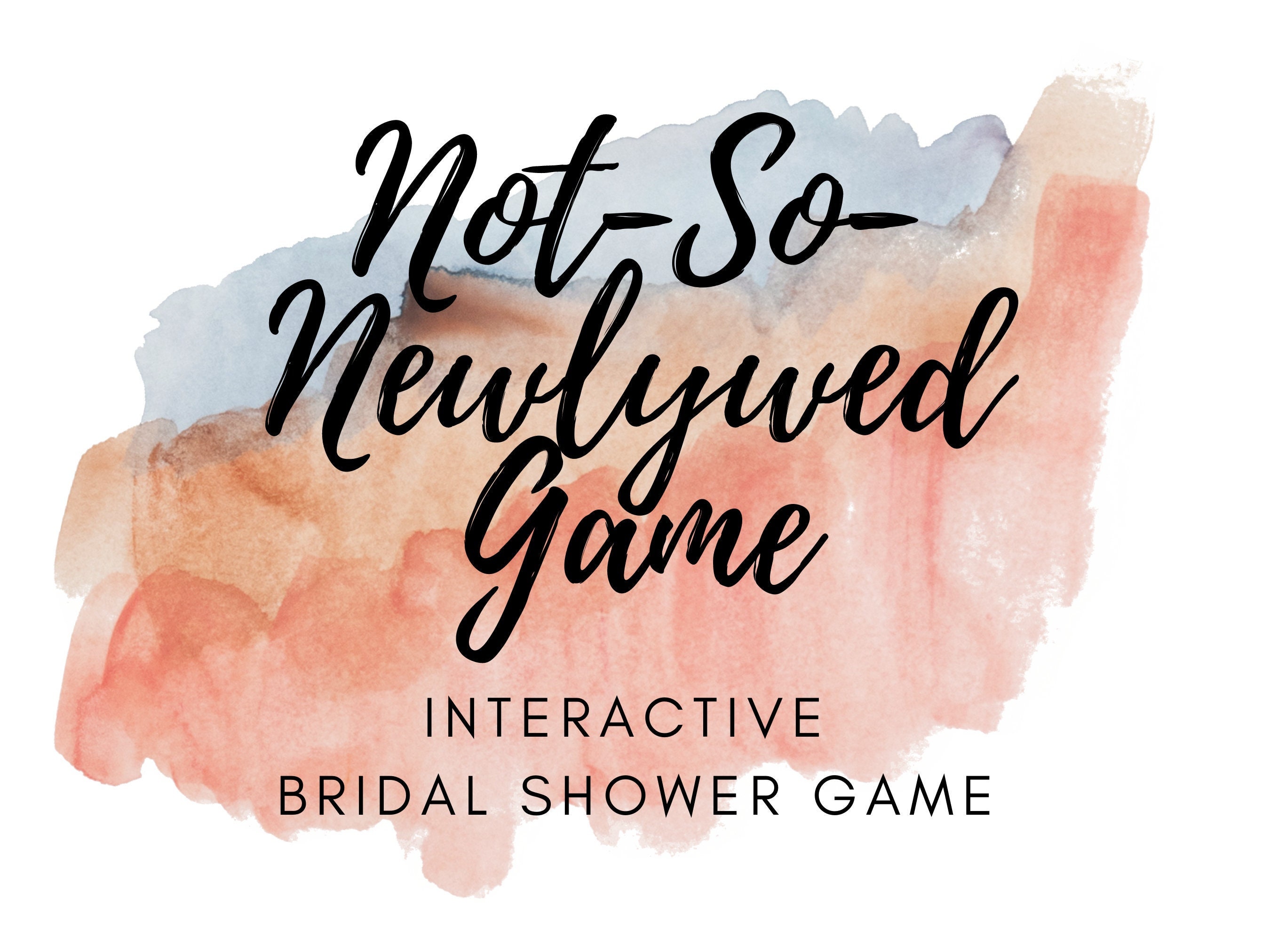 Not-so-newlywed Game L Bridal Shower Game L Interactive Bridal Shower ...