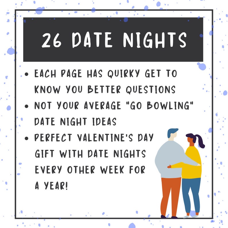 Printable Date Night Book l Anniversary Gift l Date | Etsy