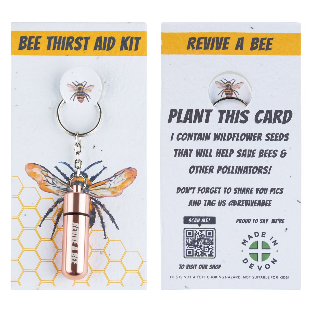 Bee Revival Kit With Plantable Paper (rose Gold) - Etsy