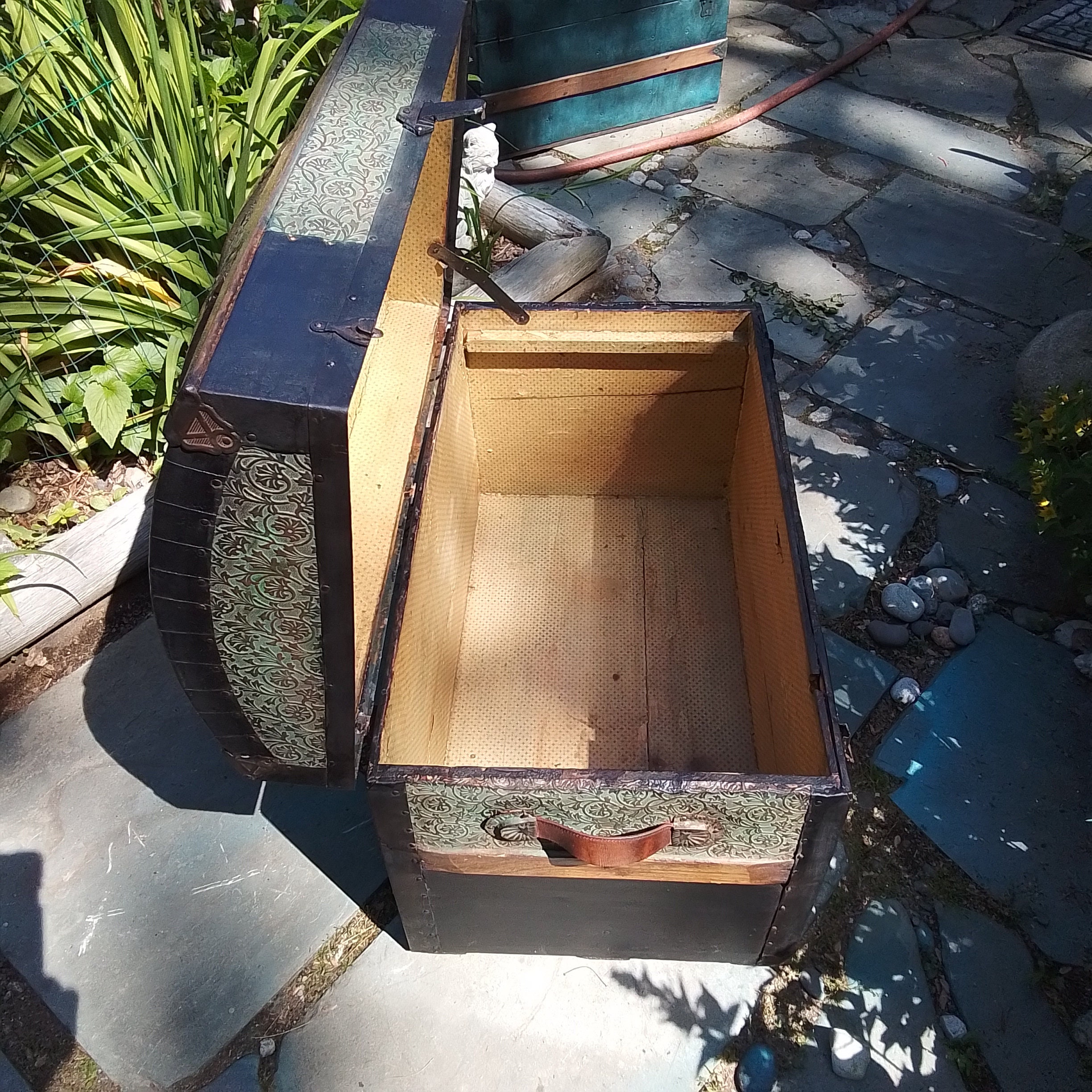 Refinished Embossed Tin Victorian Trunk - Etsy