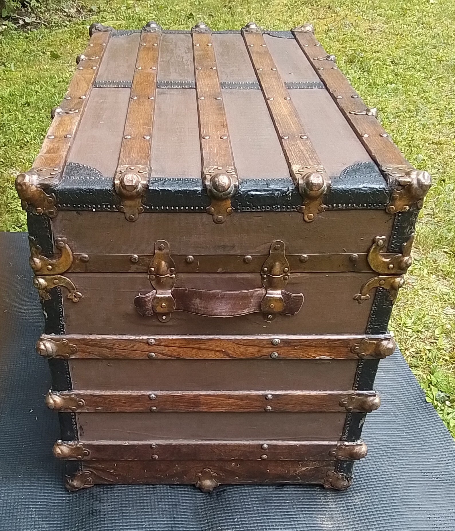 Large Handsome Very Roomy Early1890-1910 Flat Top Trunk - Etsy