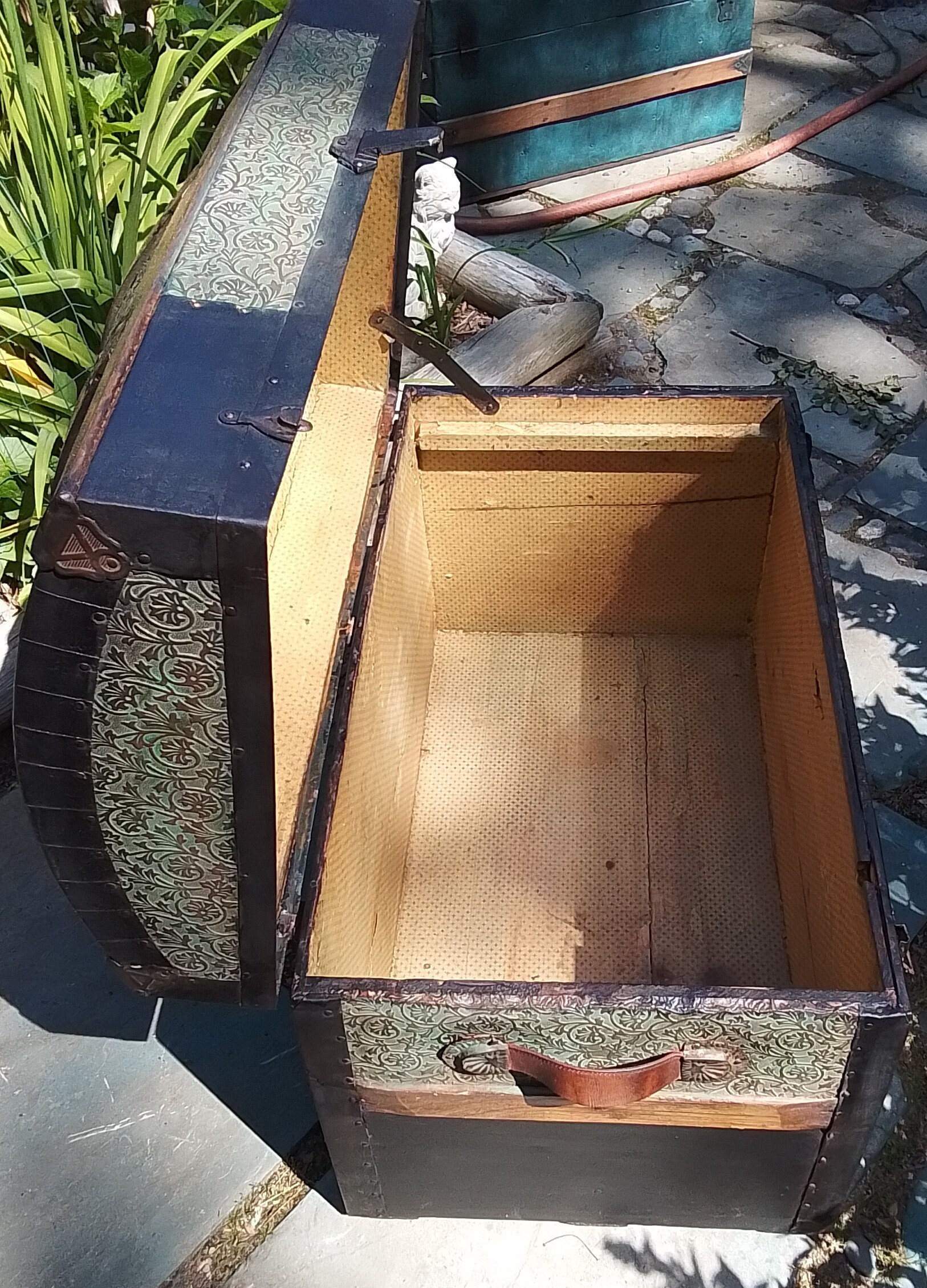 Refinished Embossed Tin Victorian Trunk - Etsy
