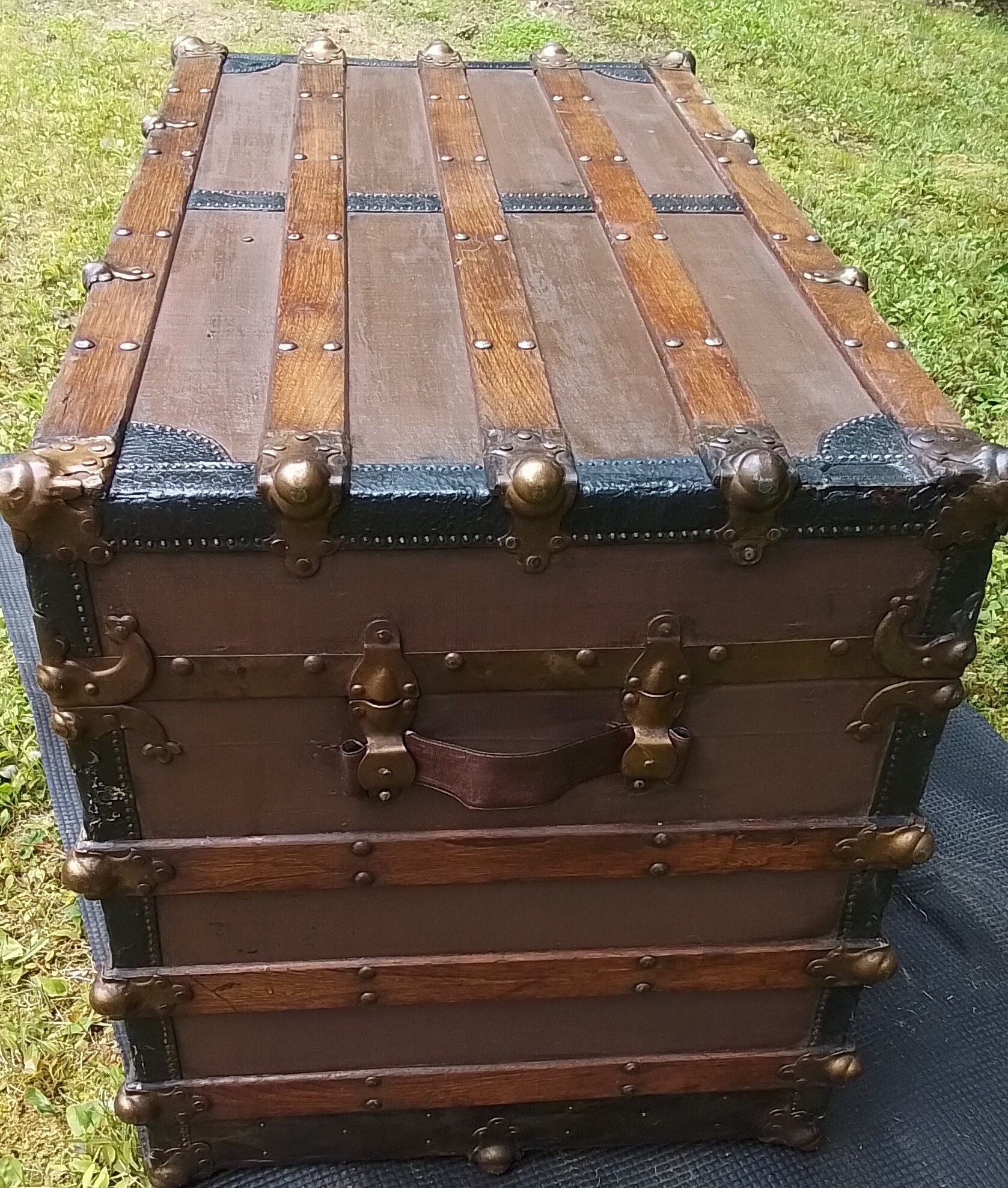 Large Handsome Very Roomy Early1890-1910 Flat Top Trunk - Etsy