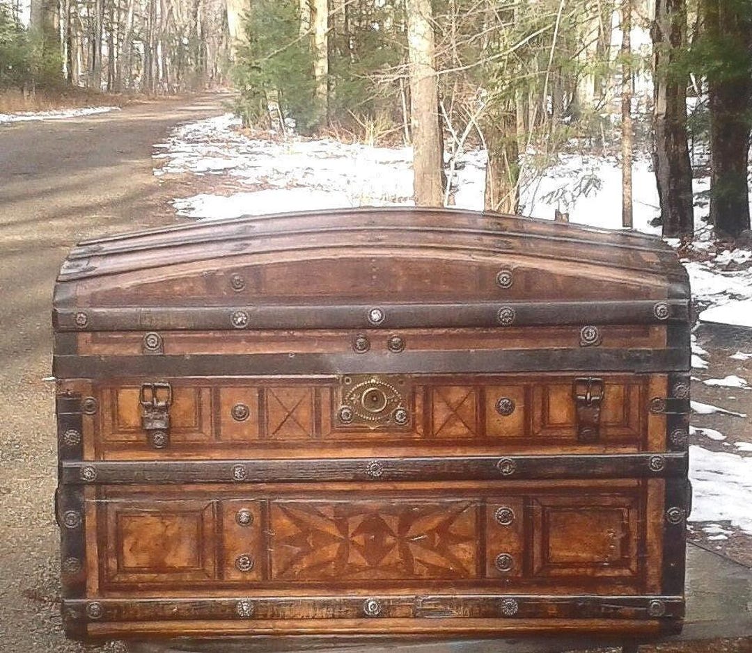 Dome Western Square 1860 Trunk - Etsy