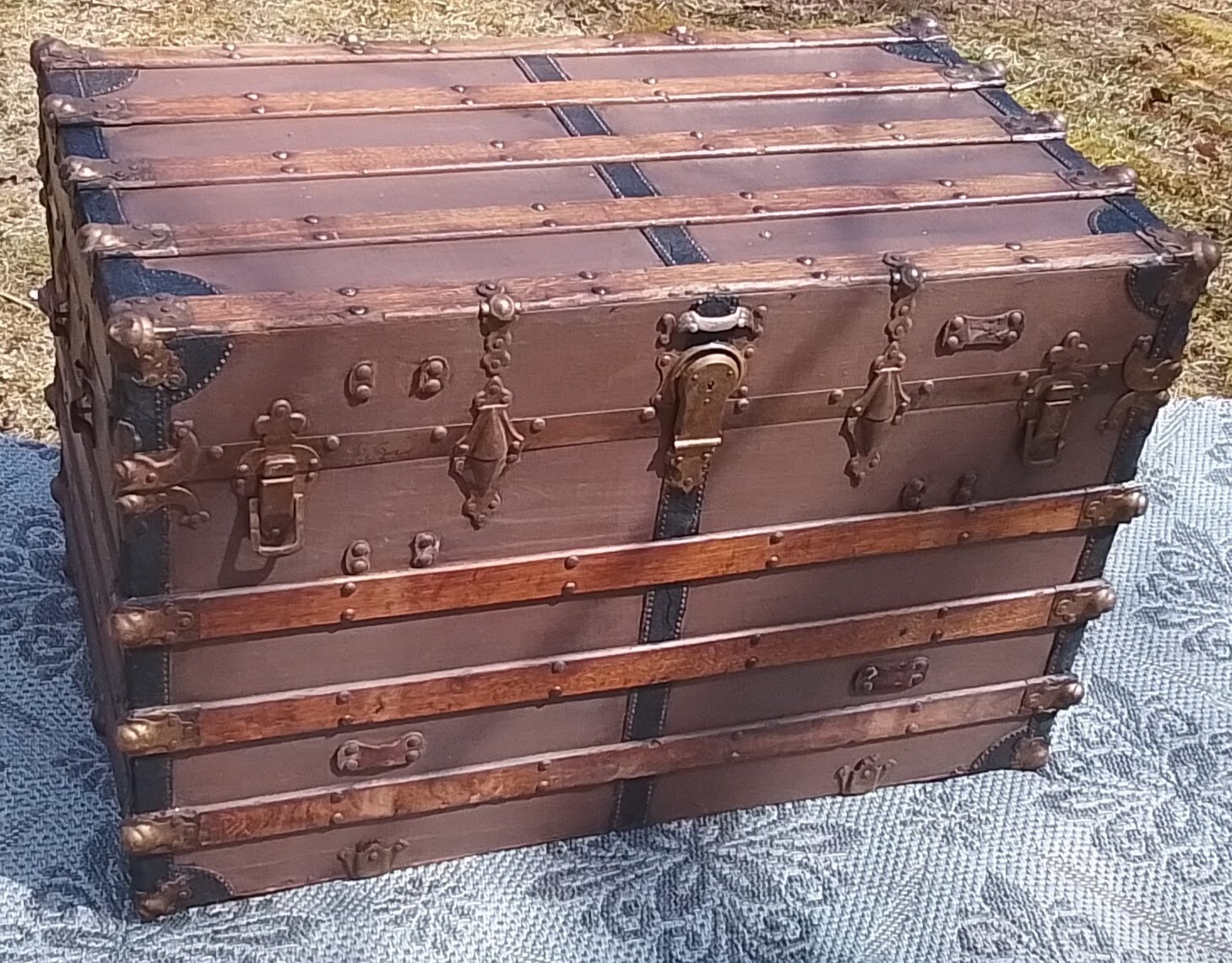 Large Handsome Very Roomy Early1890-1910 Flat Top Trunk - Etsy