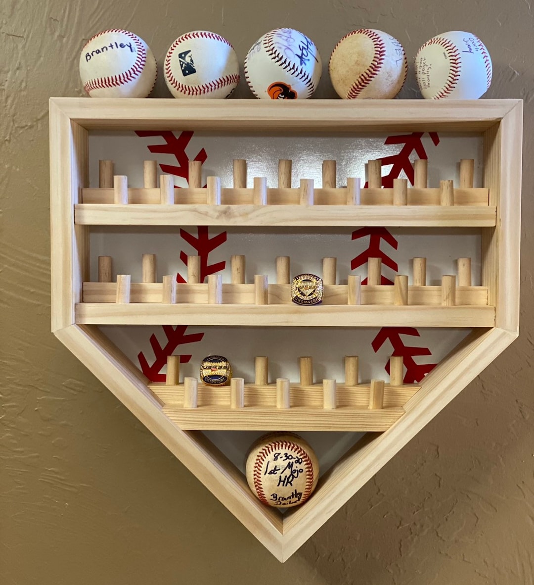 Baseball Home Plate Ring Display - Etsy