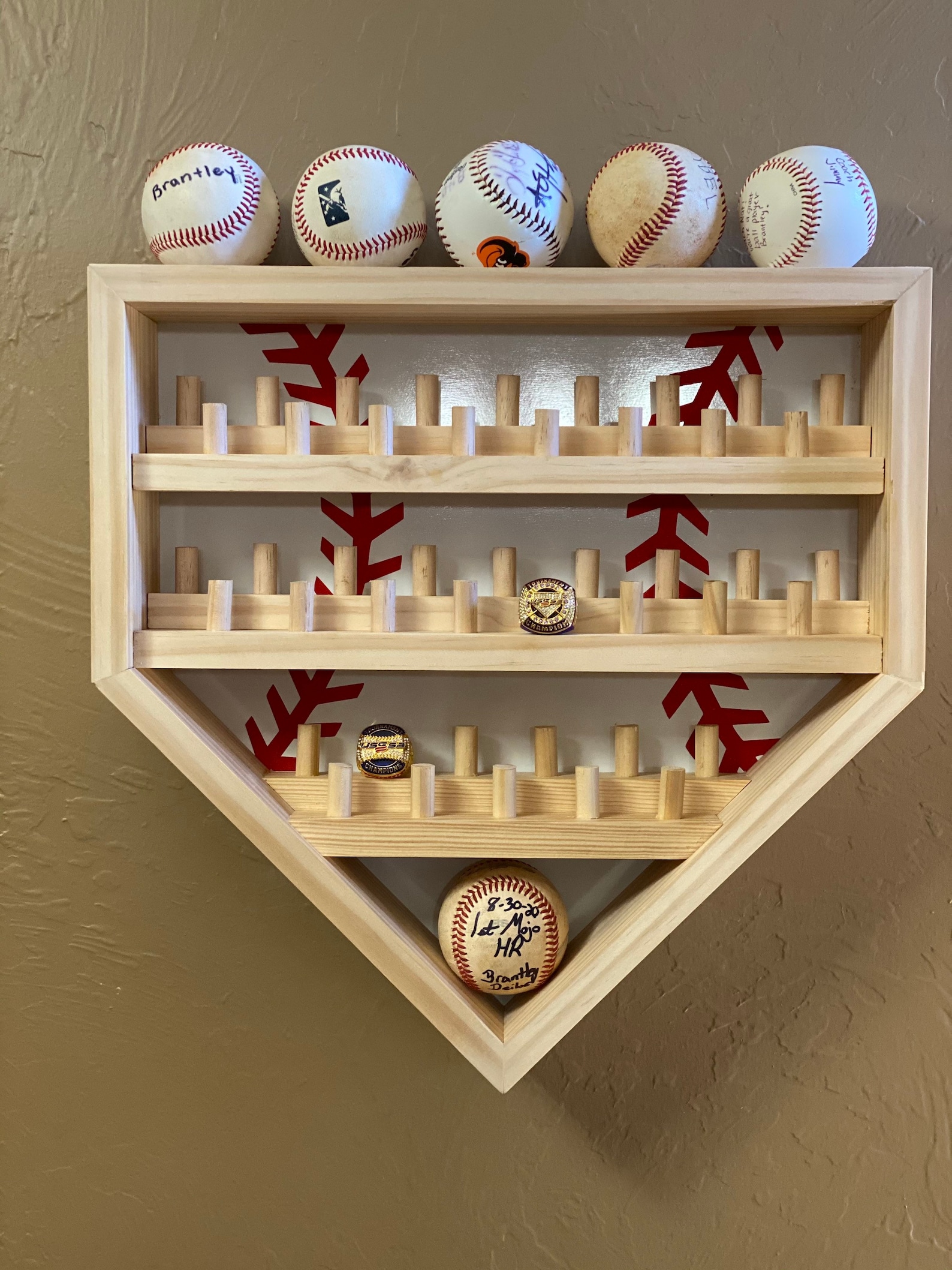 Baseball Home Plate Ring Display - Etsy