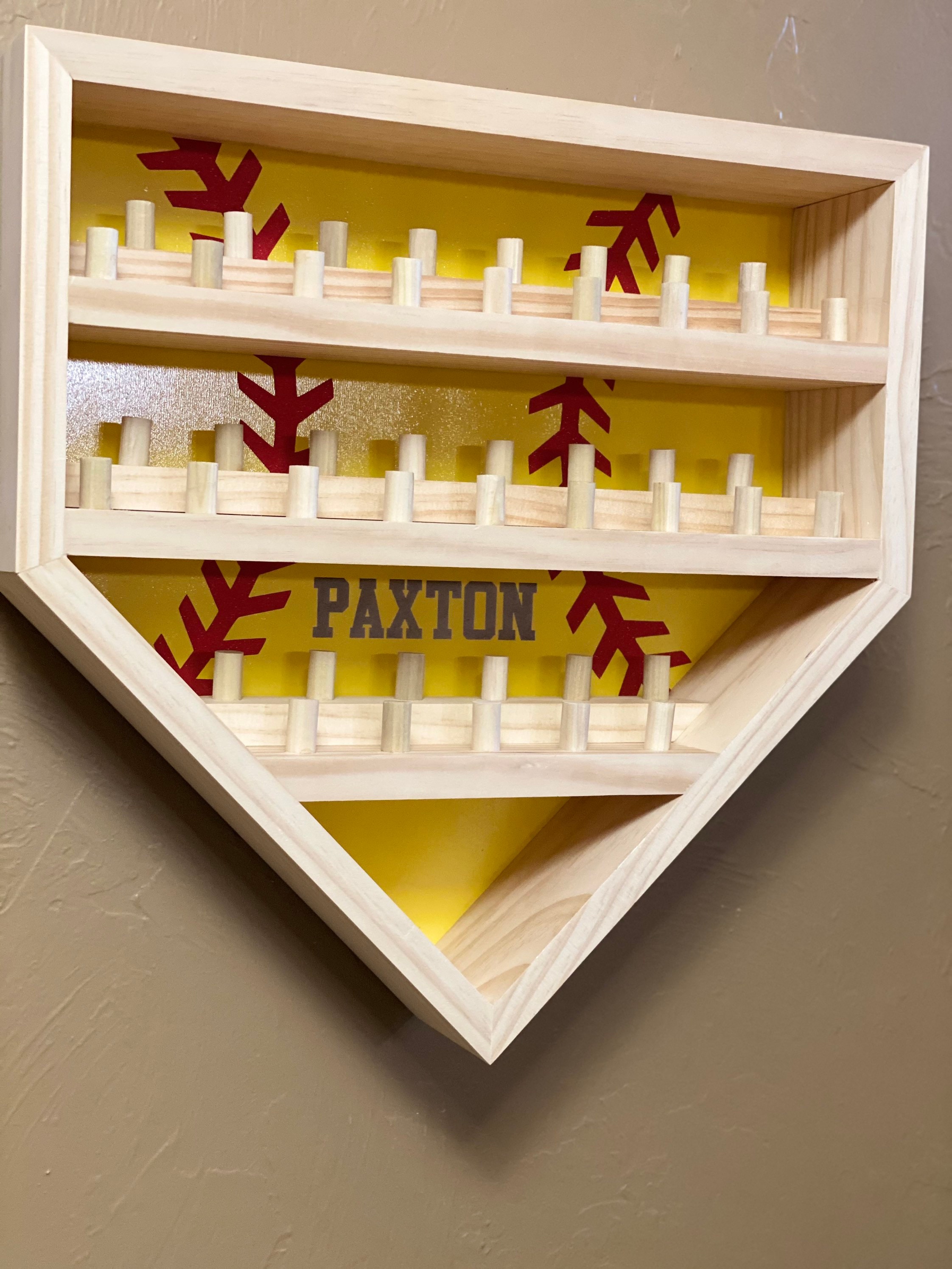 Softball Home Plate Ring Display - Etsy