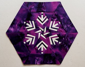Snowflake, Foundation Paper Piecing Pattern FPP, Quilt Block, PDF ...
