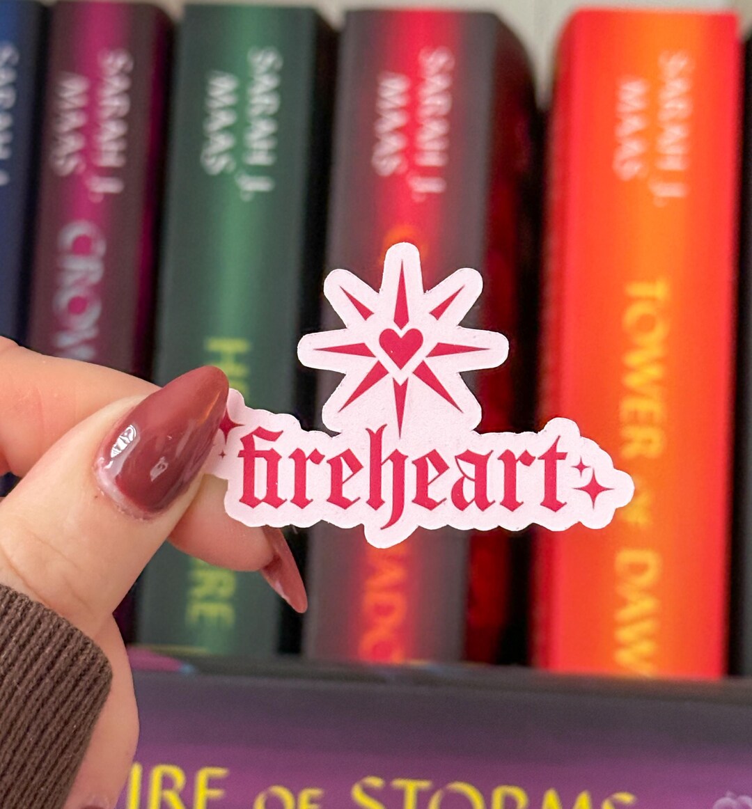 Fireheart Sticker| Throne of Glass Stickers| Aelin Sticker| SJM ...
