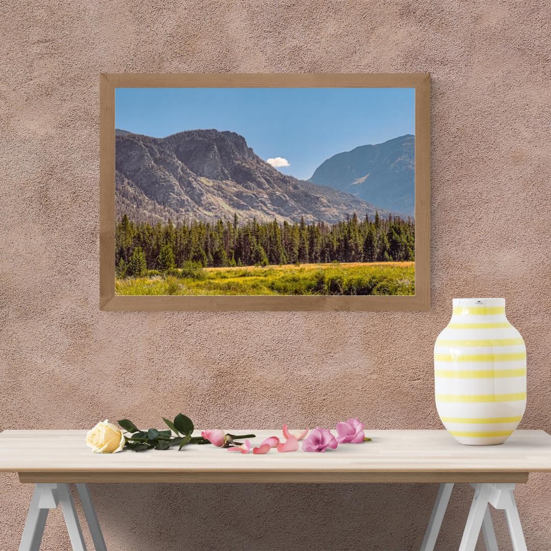 Mountain Wilderness Landscape Print: Rocky Mountains Wall Art, Nature ...