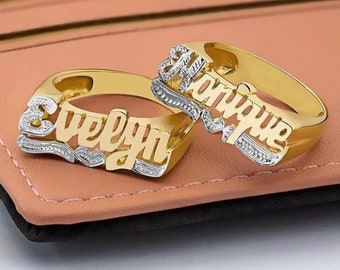 Name Plate Ring - Etsy