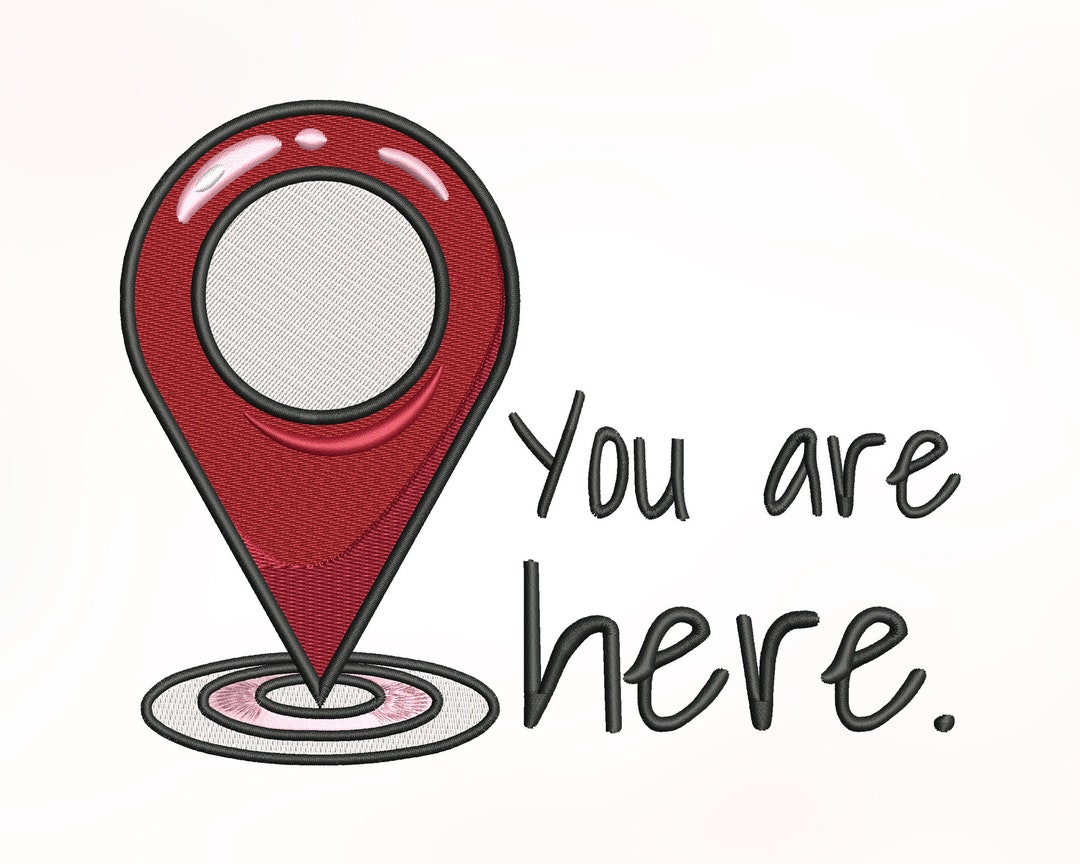 Location Pin Quote Embroidery Design, Machine Embroidery Design ...
