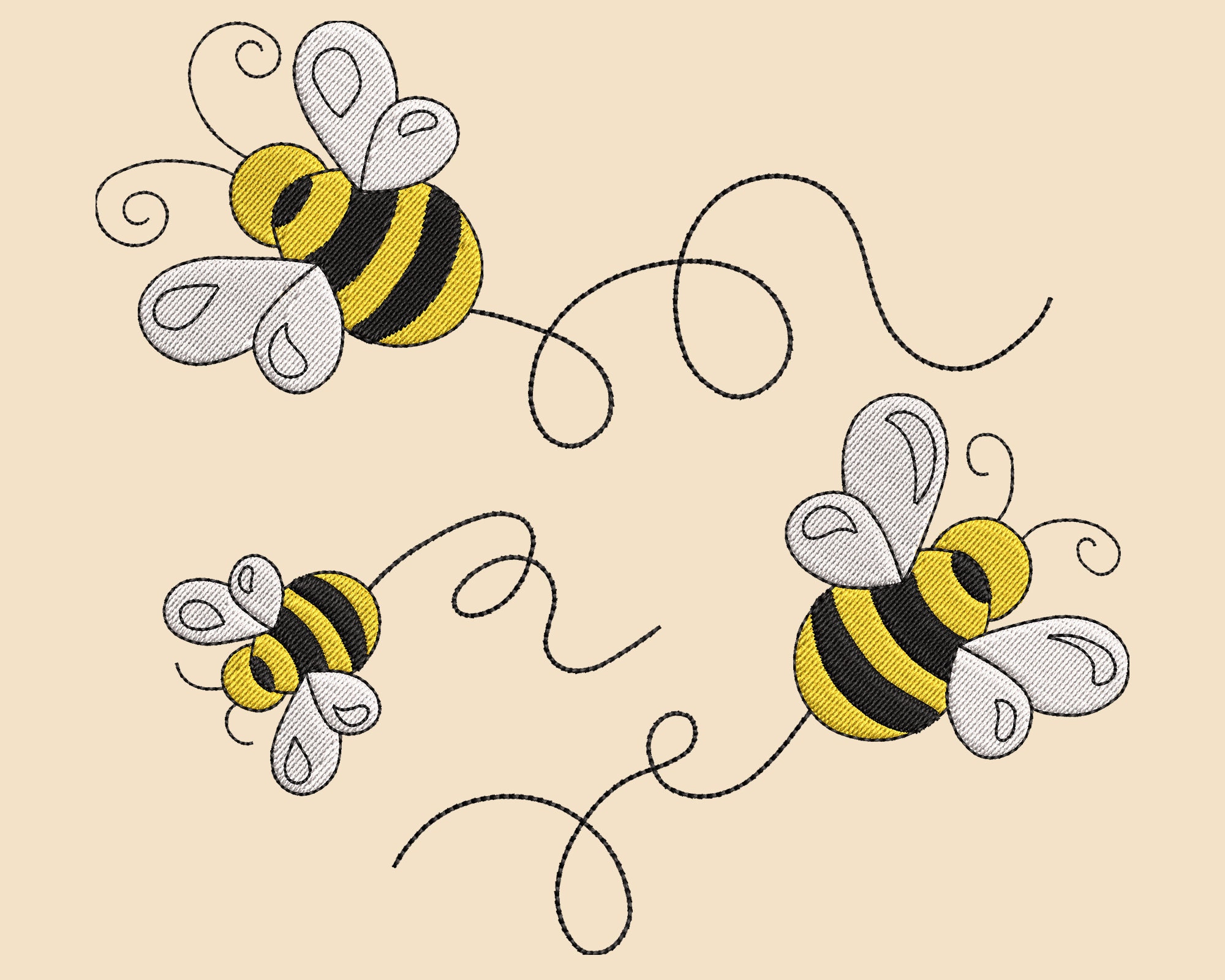 8 Honey Bee Embroidery Designs, Machine Embroidery Designs, Embroidery ...