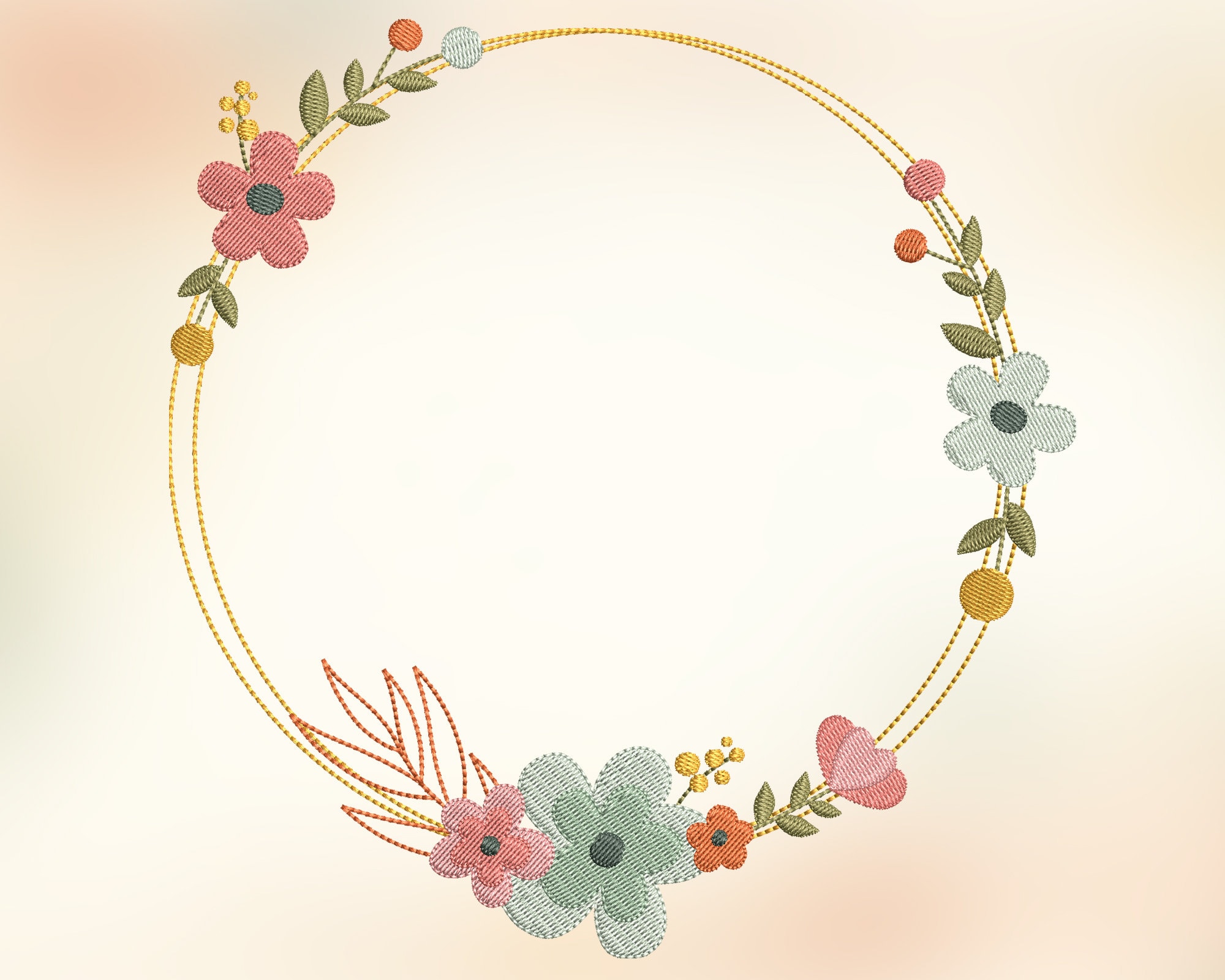 8 Flower Frame Embroidery Designs Machine Embroidery Designs - Etsy