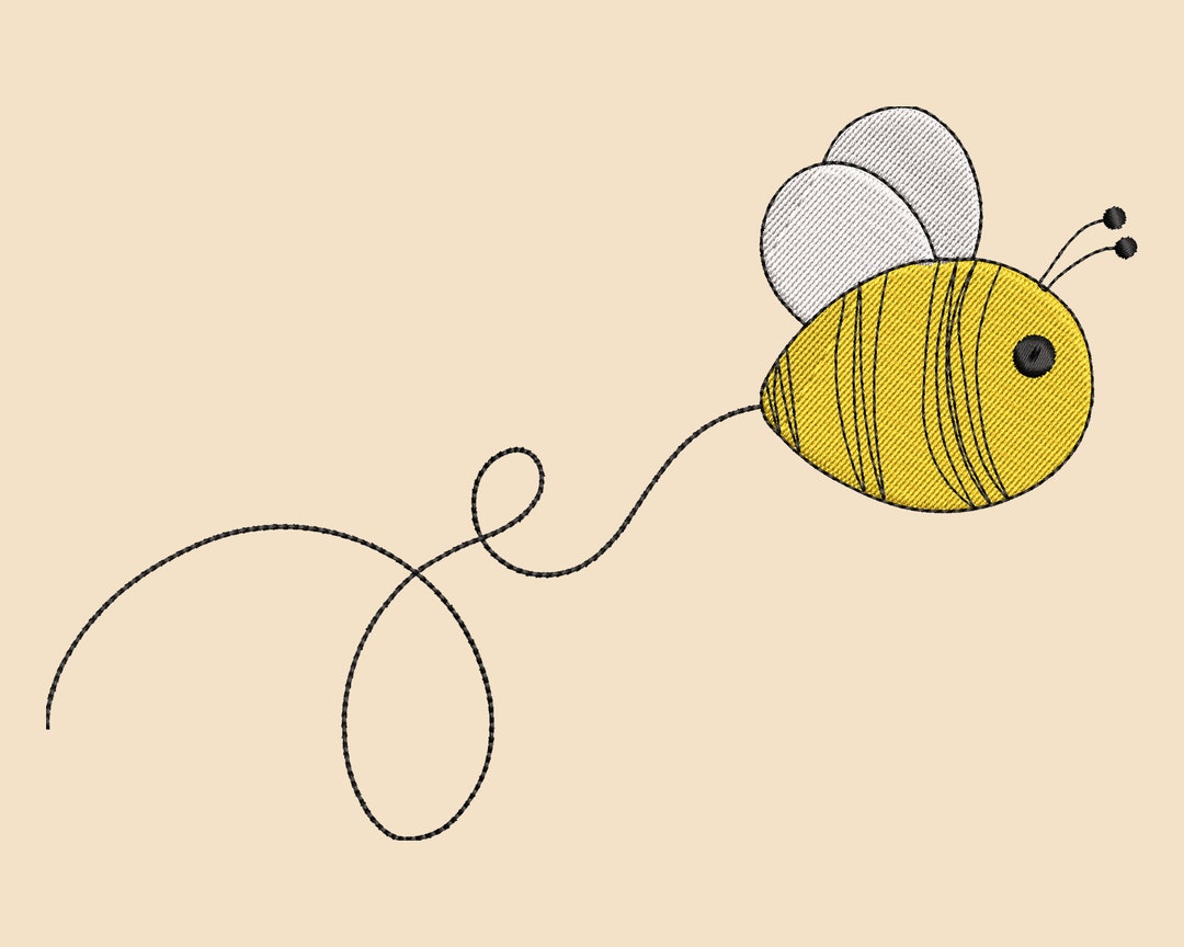 Bee Embroidery Design, Machine Embroidery Design, Embroidery Design for ...