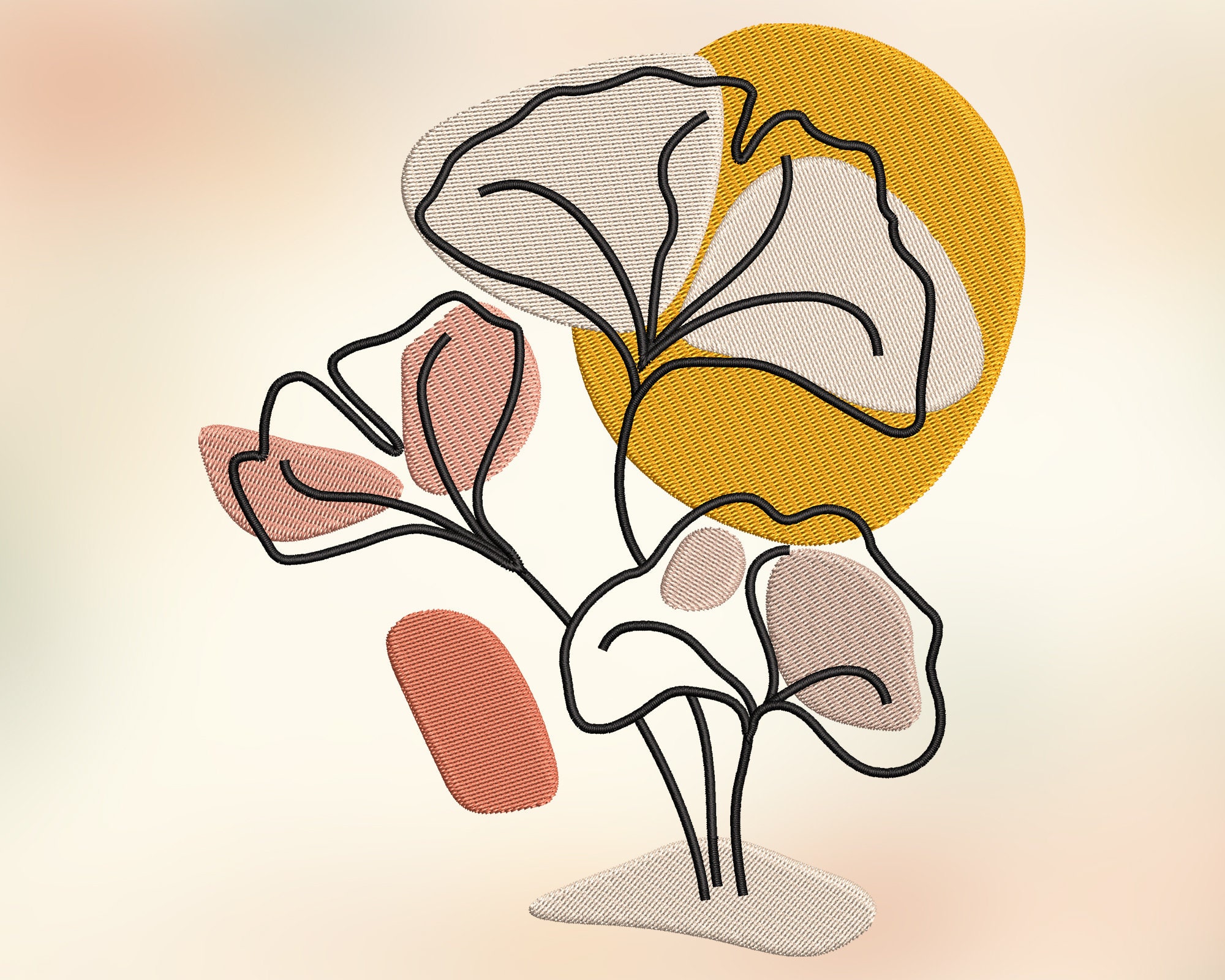 8 Boho Line Embroidery Designs Machine Embroidery Designs | Etsy