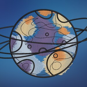 8 Stylized Planet Embroidery Designs, Machine Embroidery Designs ...