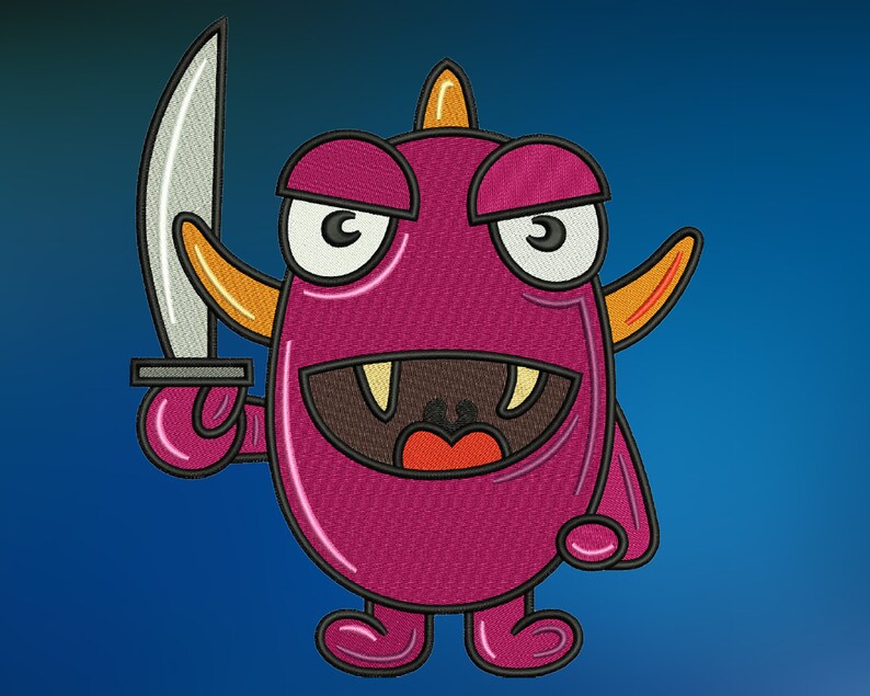 8 Monster Embroidery Designs Machine Embroidery Designs - Etsy
