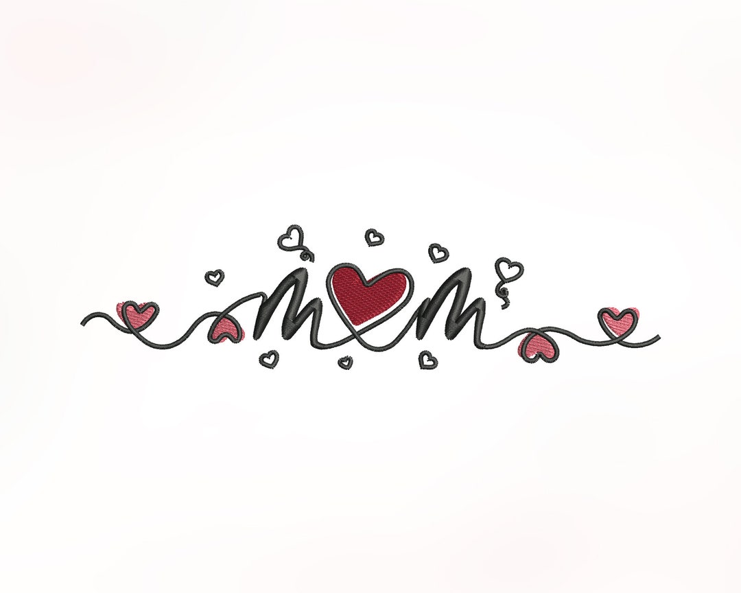 Continuous Mom Embroidery Design, Machine Embroidery Design, Embroidery ...