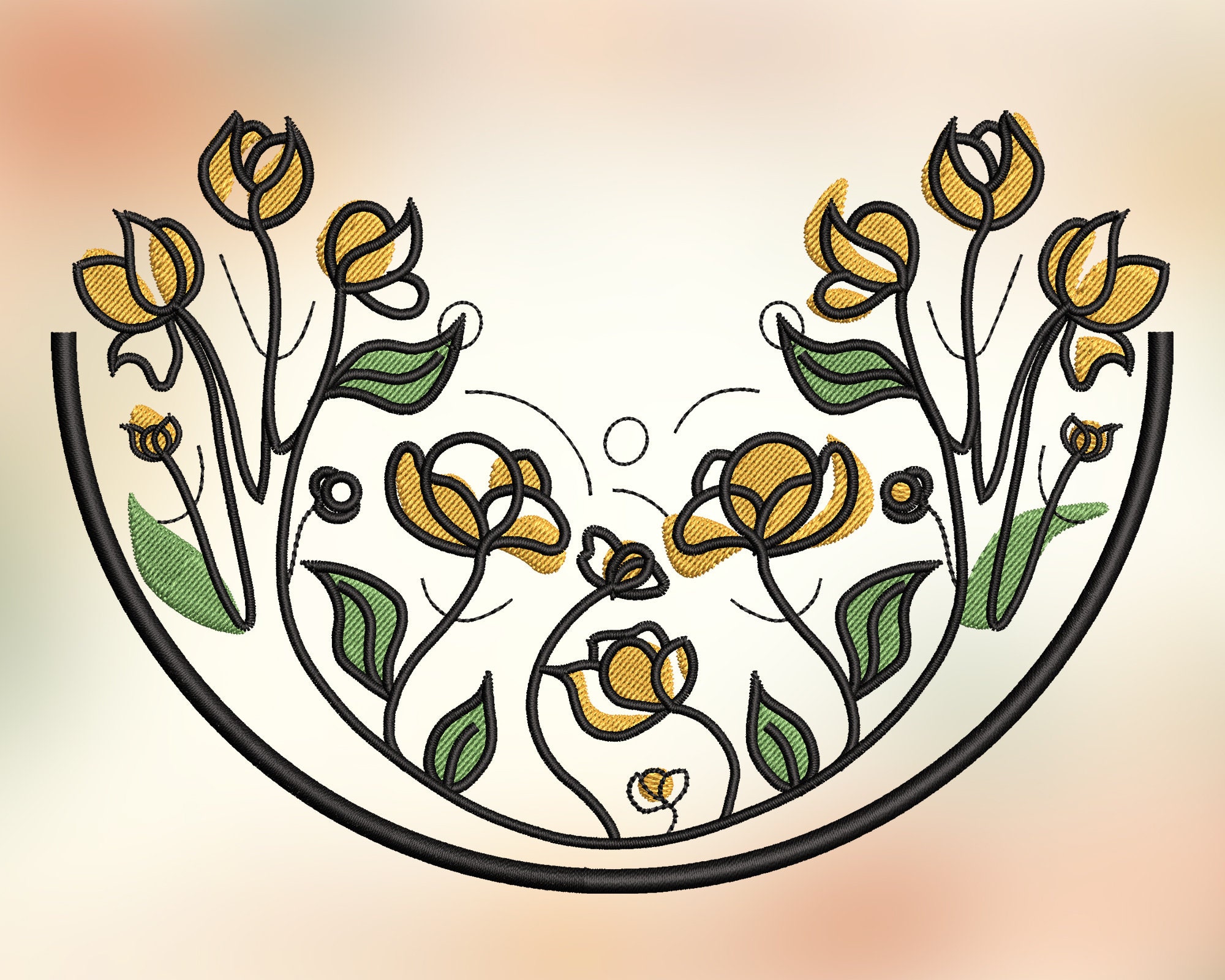 8 Boho Flower Embroidery Designs Machine Embroidery Designs - Etsy