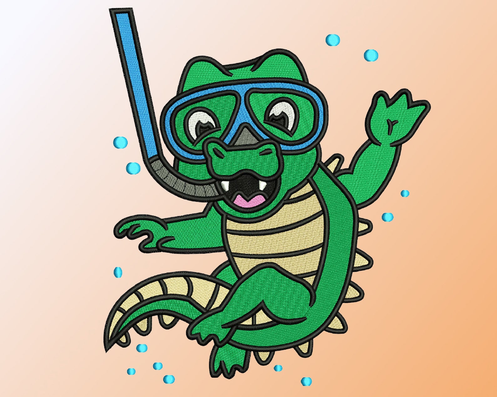 8 Alligator Embroidery Designs Machine Embroidery Designs | Etsy