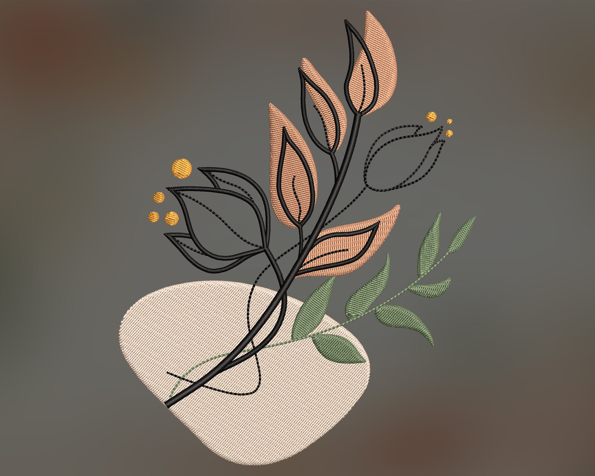 8 Boho Plant Embroidery Designs Machine Embroidery Designs - Etsy