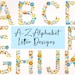 4 Sets of A-Z Alphabet Embroidery Designs Machine Embroidery - Etsy