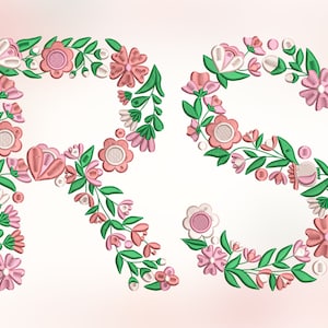 Flower Alphabet Embroidery Designs, Machine Embroidery Designs ...