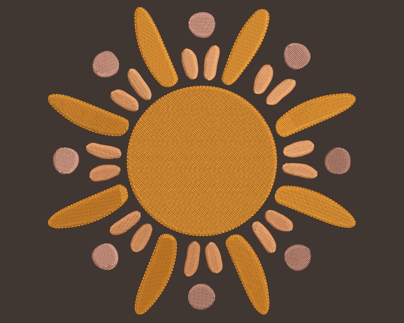 8 Boho Sun Embroidery Designs Machine Embroidery Designs | Etsy