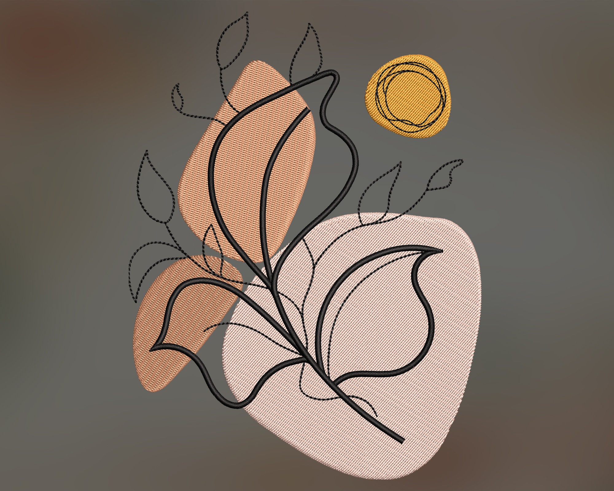 8 Boho Plant Embroidery Designs Machine Embroidery Designs - Etsy